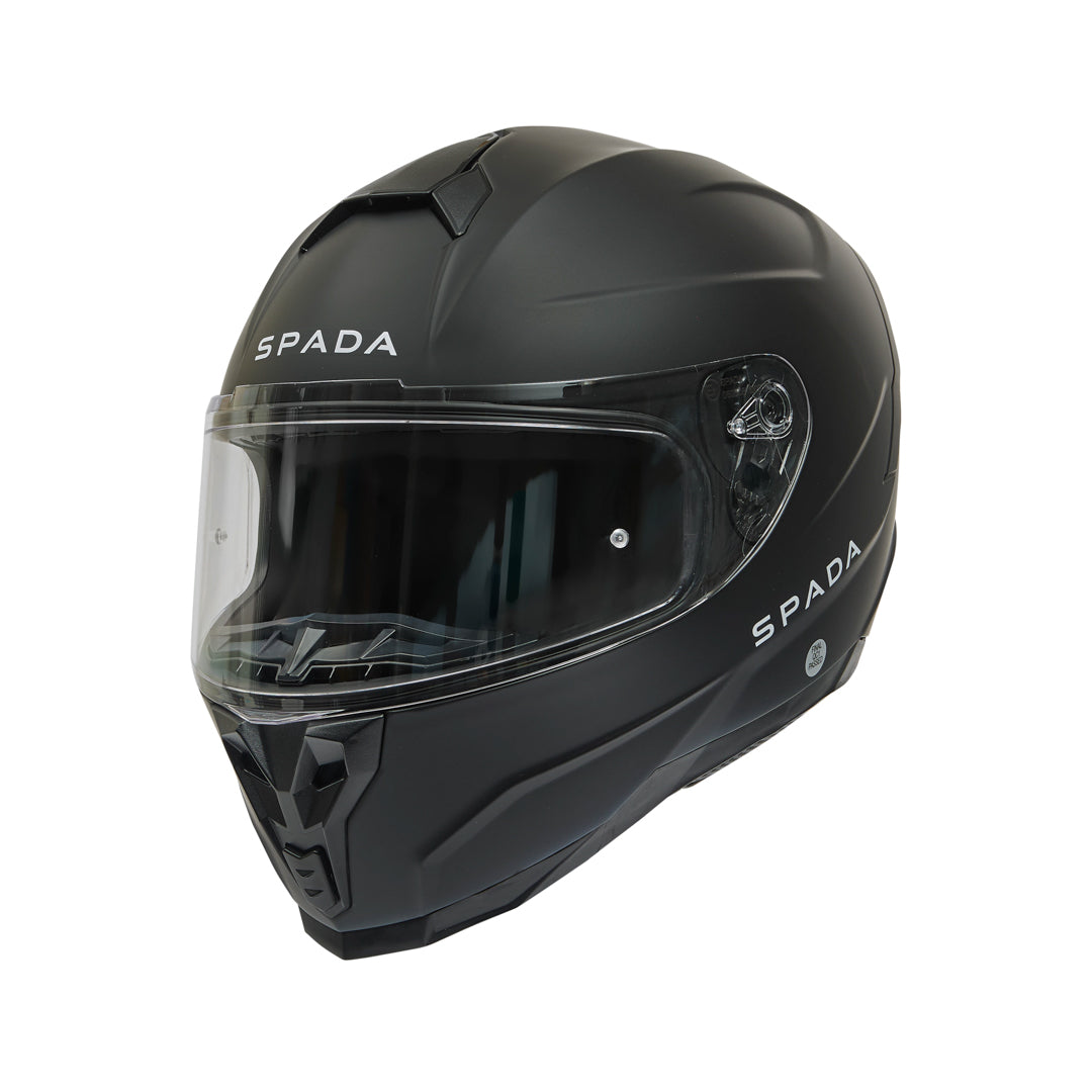 Raiden 2 Matt Black Full Face Motorcycle Helmet – Spada Clothing