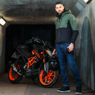 Spada Joe Green & Black Waterproof Motorbike Jacket – Spada Clothing