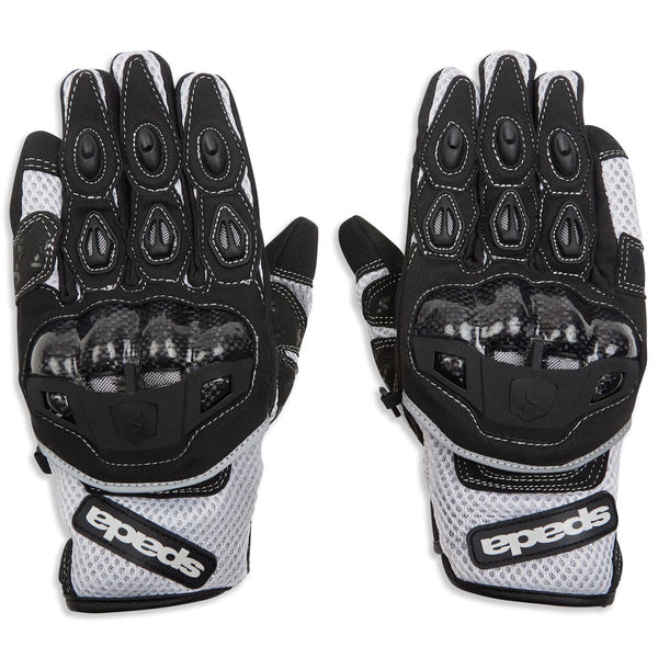 Spada MX-Air Black & White Textile Motorcycle Gloves – Spada Clothing