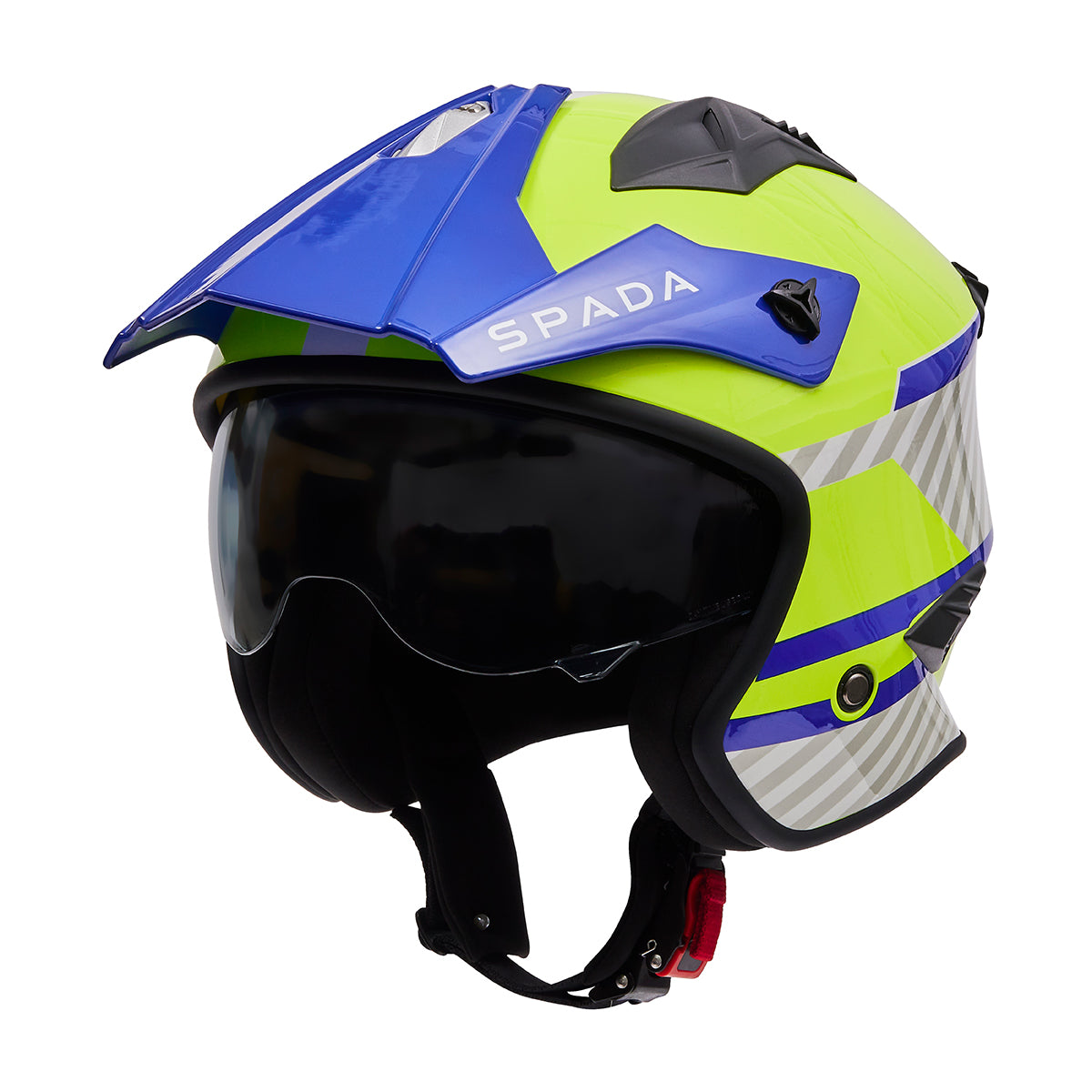 Spada Helmet Rock 06 Pilot Blue White Flou – Spada Clothing